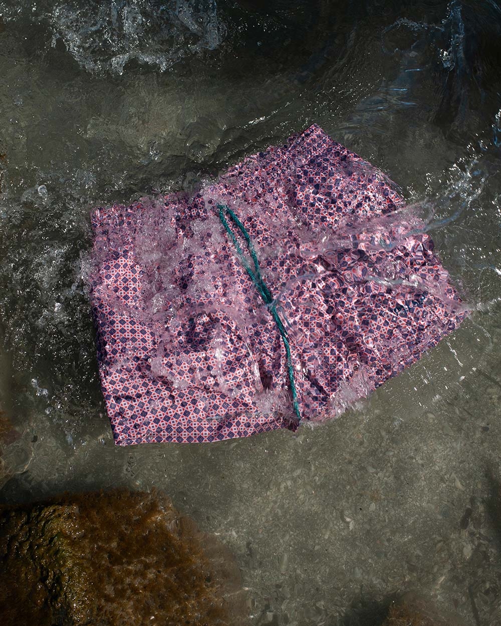 ANTAL Swim Short - Burgundy Tiles | LAKE PELSO